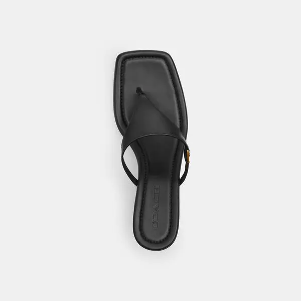 COACH Heritage C Plaque Thong Sandal