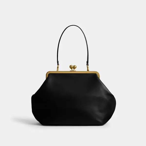 COACH Large Kisslock Frame Bag