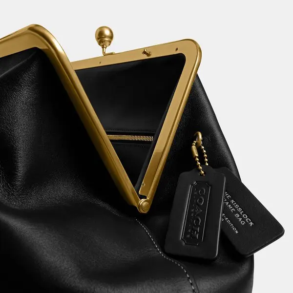 COACH Large Kisslock Frame Bag