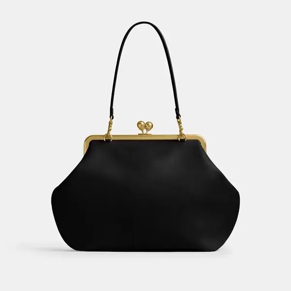 COACH Large Kisslock Frame Bag