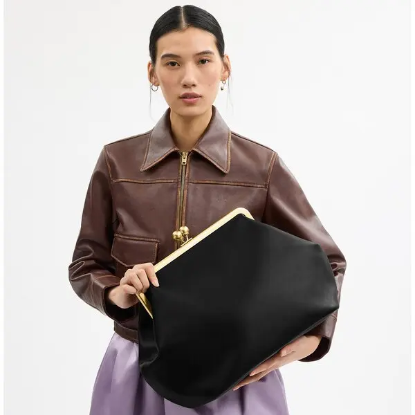 COACH Large Kisslock Frame Bag
