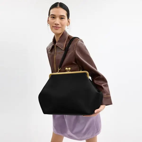 COACH Large Kisslock Frame Bag