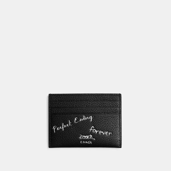 COACH Card Case With Sketch Print