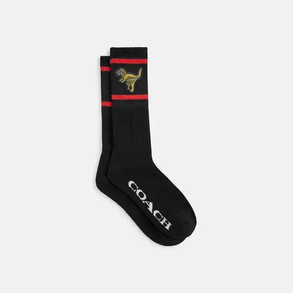 COACH Calf Socks - Black
