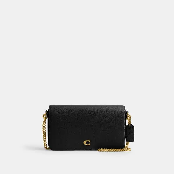 COACH Mila Crossbody Bag With Signature Canvas - Brass/black