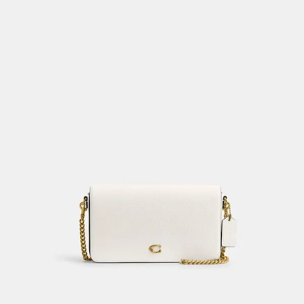 COACH Mila Crossbody Bag With Signature Canvas - Brass/chalk