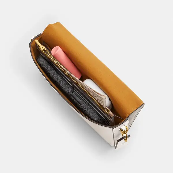 COACH Mila Crossbody Bag With Signature Canvas - Brass/chalk