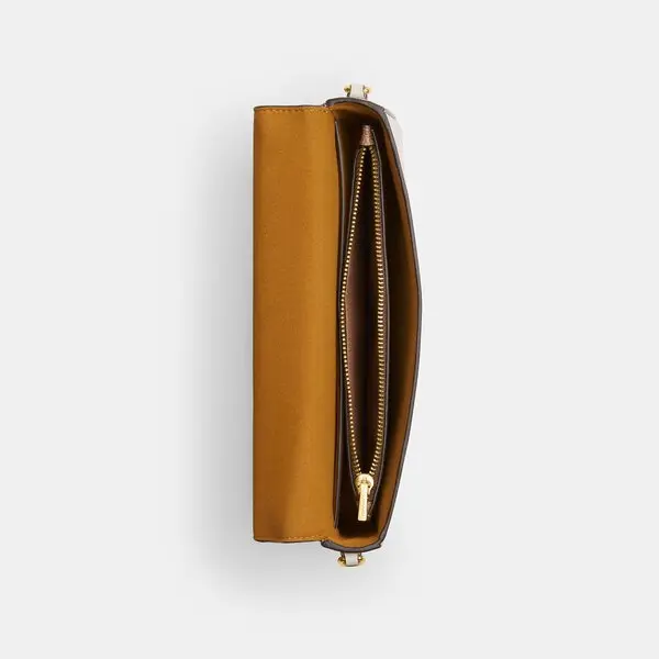 COACH Mila Crossbody Bag With Signature Canvas - Brass/chalk