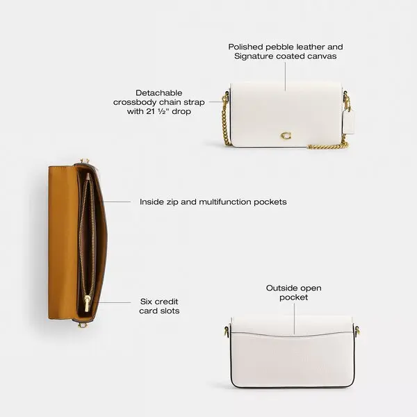 COACH Mila Crossbody Bag With Signature Canvas - Brass/chalk