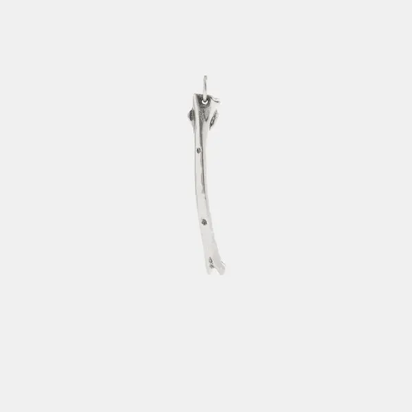 COACH Bone Charm Single Earring - Silver