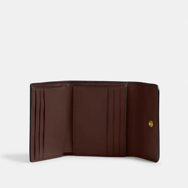 COACH Mila Small Flap Wallet In Signature Canvas