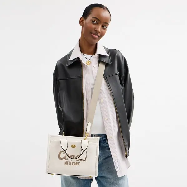 COACH Cargo Tote Bag 26 - Brass/chalk