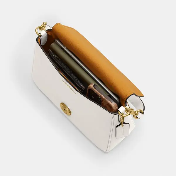 COACH Soft Tabby Shoulder Bag - Brass/chalk