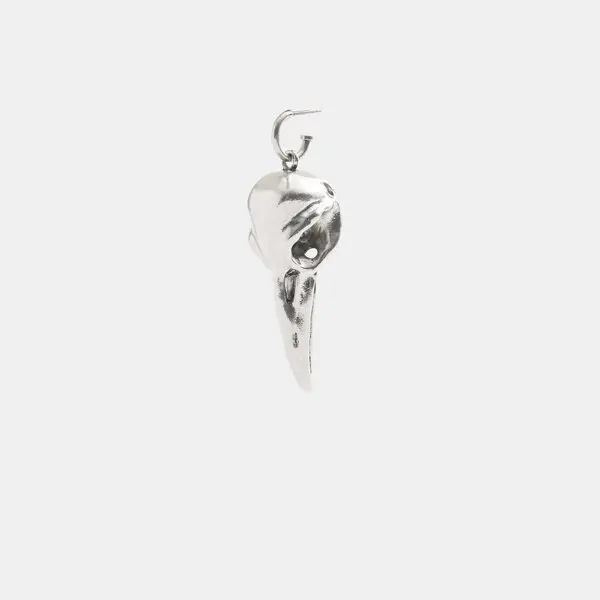 COACH Bird Skull Single Earring - Silver