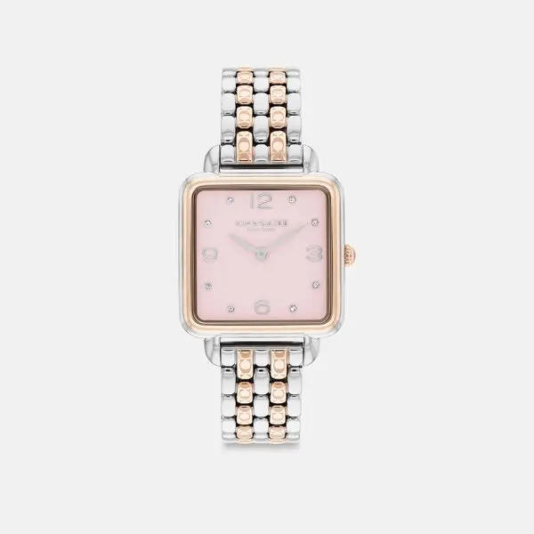 COACH® Cass Watch, 28mm - Silver/rosegold