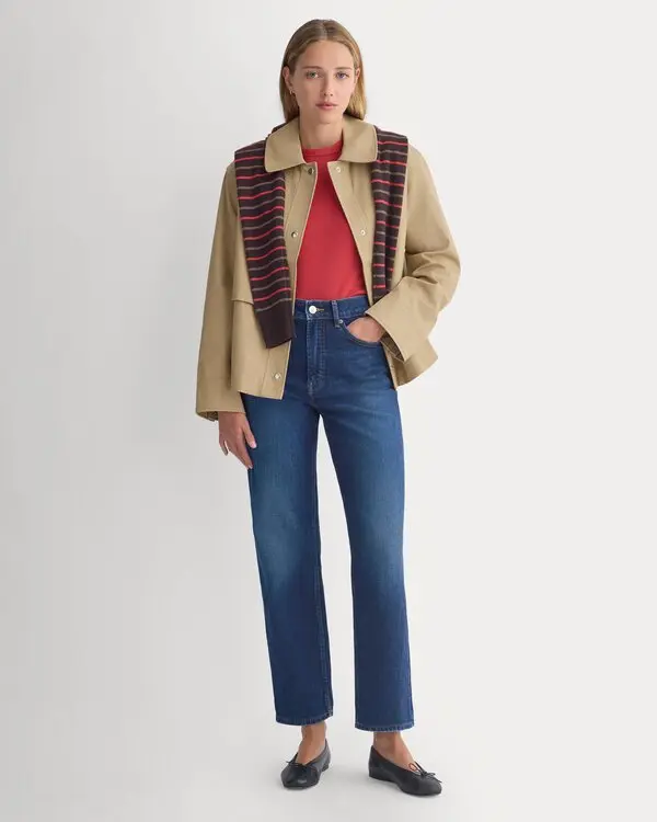 Everlane Way-high® Jean 2.0 Straight Leg Jeans - Deep Indigo