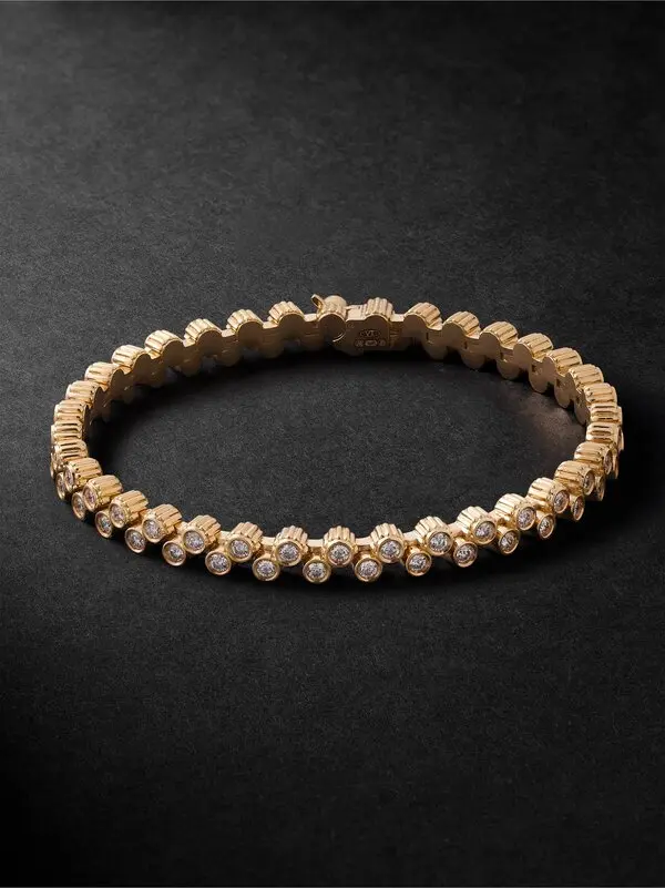 VILTIER Clique -karat Diamond Tennis Bracelet - Gold
