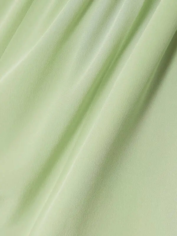 JOSEPH Hulin Silk Crepe De Chine Wide-leg Pants - Green