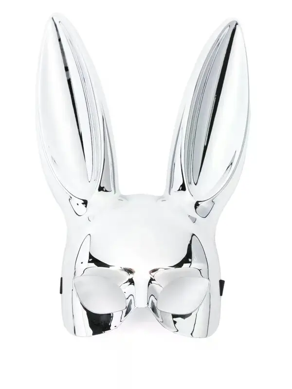 MAISON CLOSE Mirror Bunny Mask - Silver