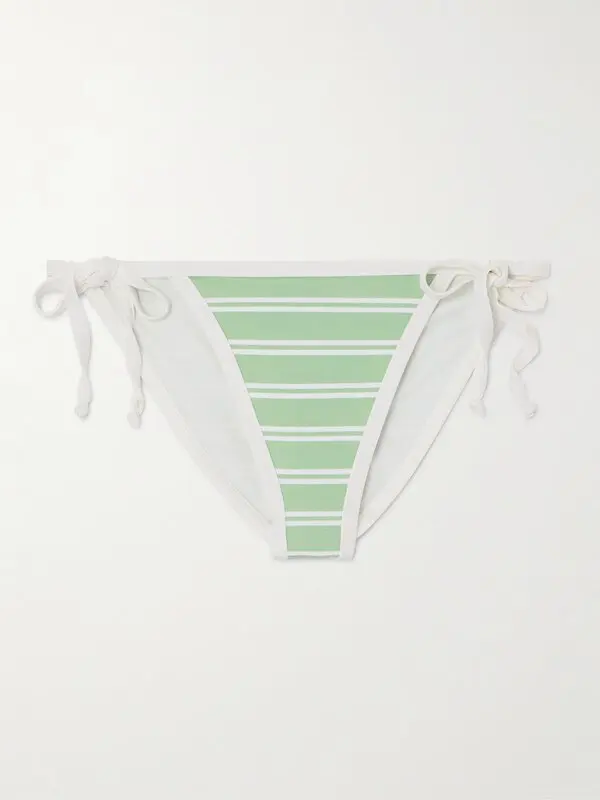Marysia Bianco Striped Bikini Briefs - Green