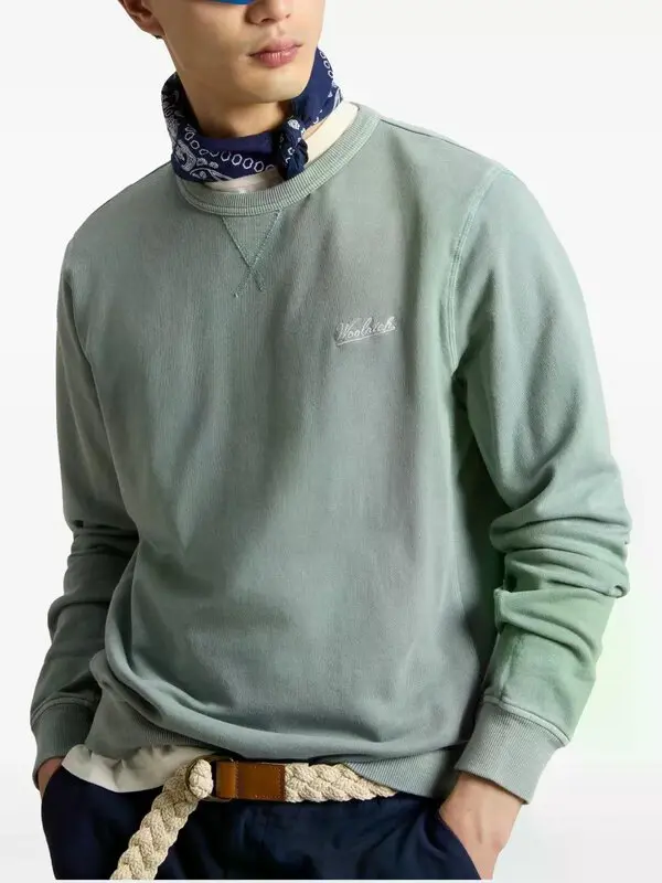Woolrich Logo-embroidered Sweatshirt - Green
