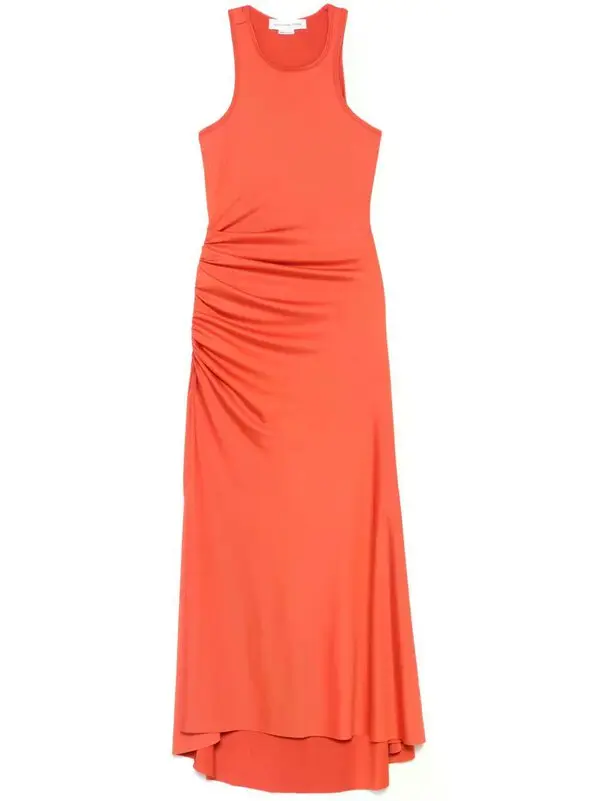 Victoria Beckham Ruched Maxi Dress - Orange