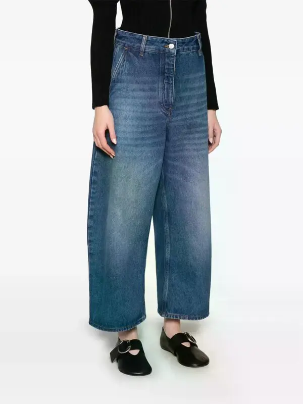 Studio Nicholson Chalco Cropped Jeans