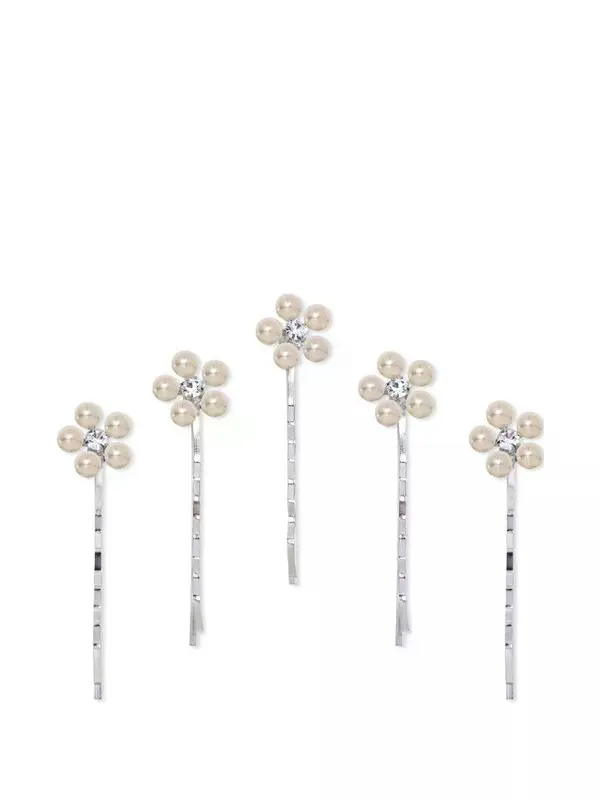 JENNIFER BEHR Zaya Bobby Pins - Silver