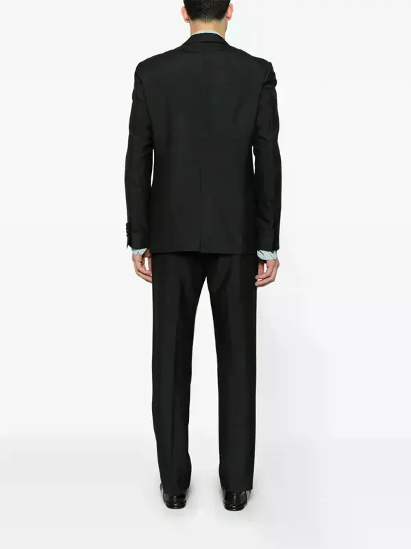 LARDINI Brooch-detail Suit - Black
