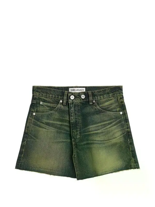 Our Legacy Cover Mini Skirt - Green