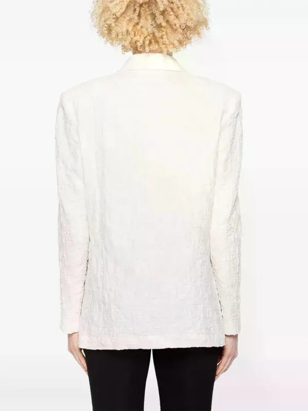 Harris Wharf London Crinkled Blazer - White