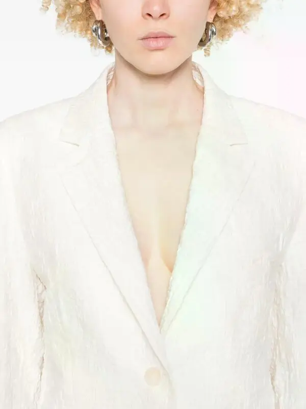 Harris Wharf London Crinkled Blazer - White