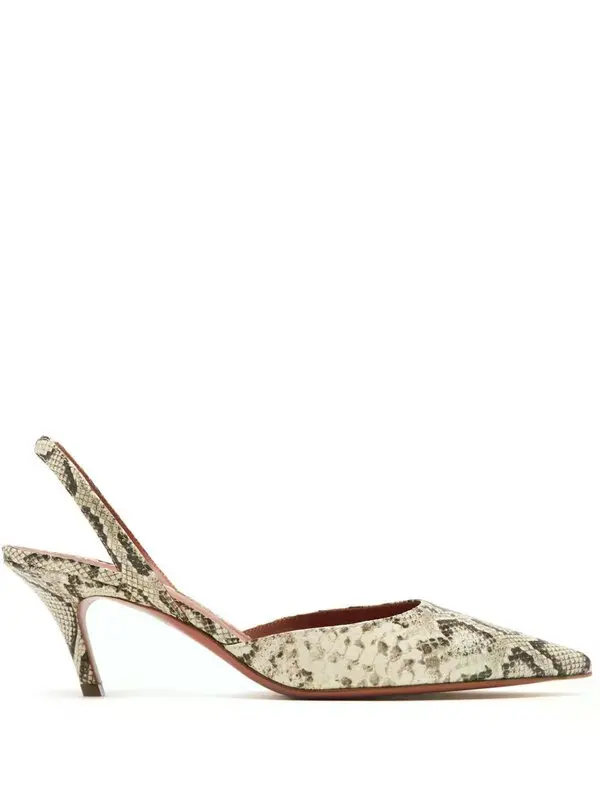 Amina Muaddi 60mm Sofia Pumps - Neutrals