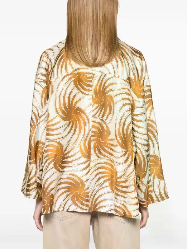 Alberto Biani Graphic-print Blazer - Neutrals