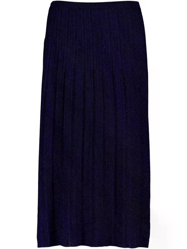 Zimmermann Ribbed Lurex Midi Skirt