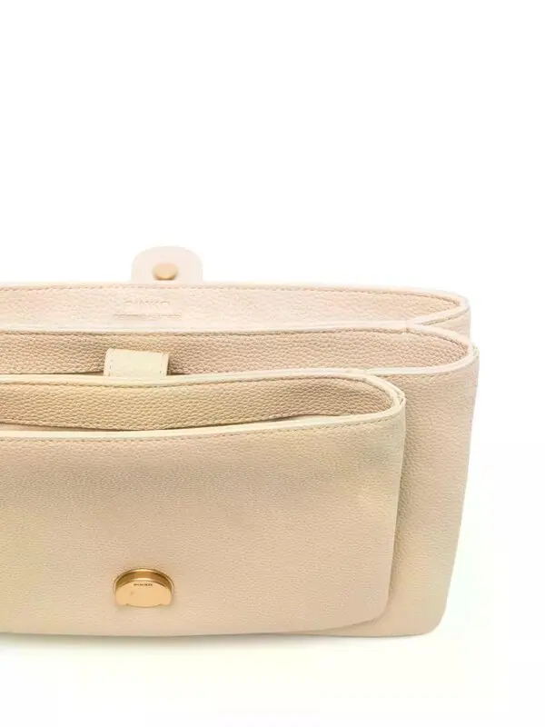 Pinko Love Birds Shoulder Bag - Neutrals