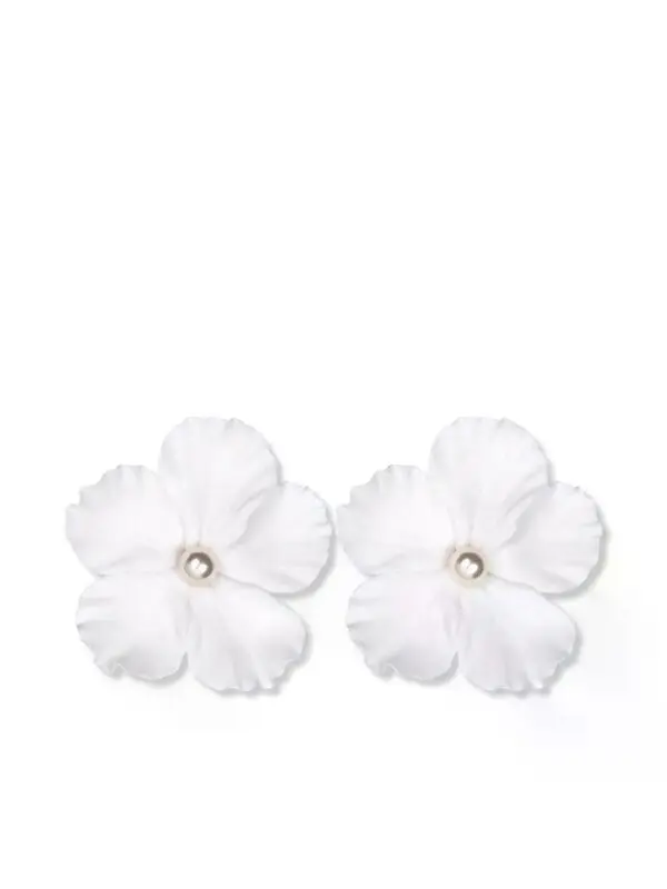 JENNIFER BEHR Verone Floral Earrings - White