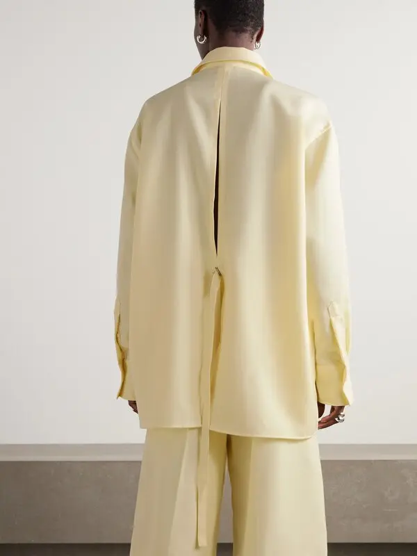 AMI Paris Oversized Wool Shirt - Yellow