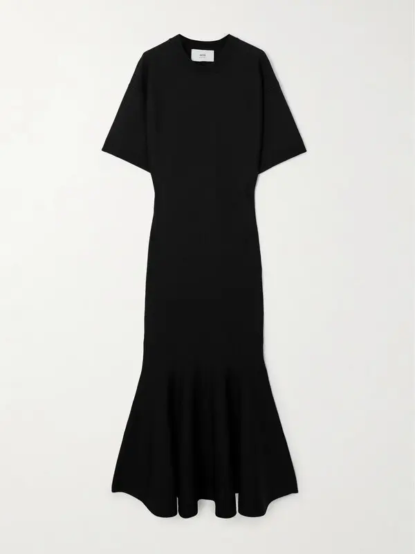 AMI Paris Knitted Midi Dress