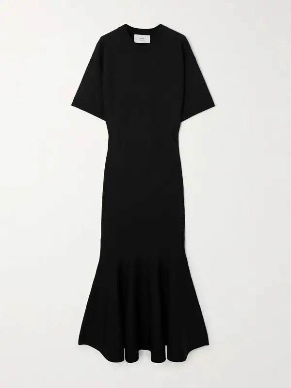 AMI Paris Knitted Midi Dress