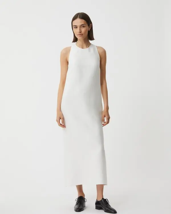Veronica De Piante Helene Dress In Washed Mikado Silk