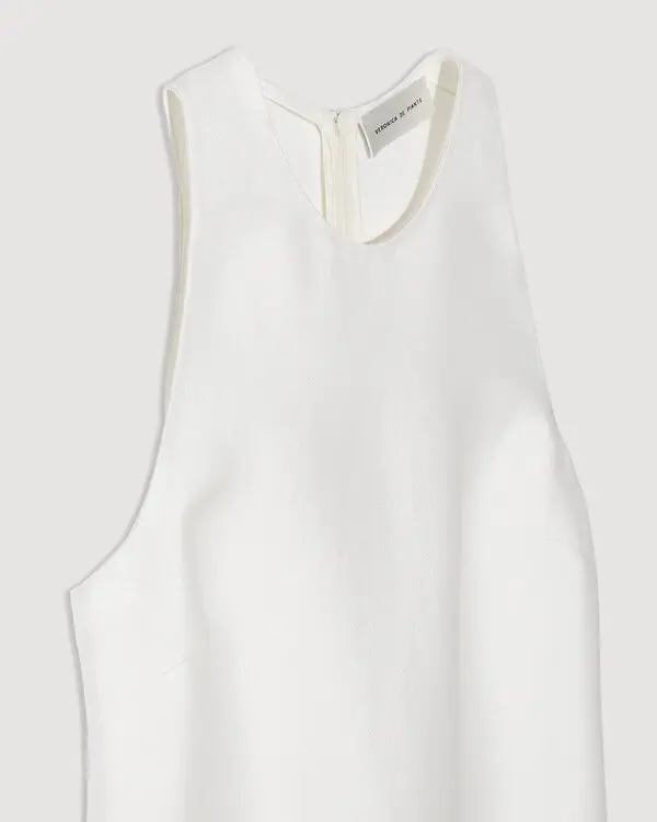 Veronica De Piante Helene Dress In Washed Mikado Silk