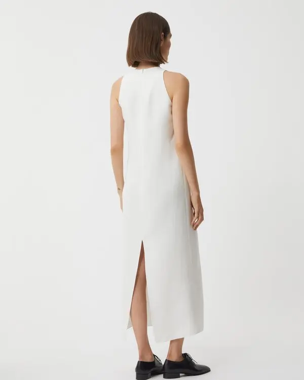 Veronica De Piante Helene Dress In Washed Mikado Silk