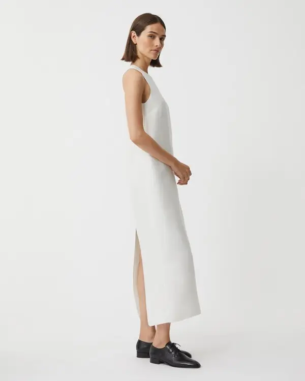 Veronica De Piante Helene Dress In Washed Mikado Silk