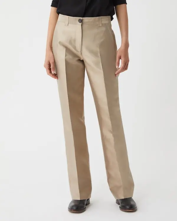 Veronica De Piante Avery Trousers In Mikado Silk