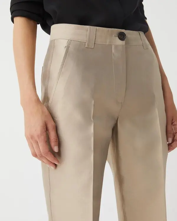 Veronica De Piante Avery Trousers In Mikado Silk