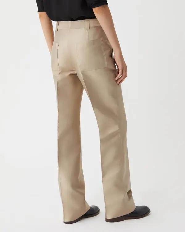 Veronica De Piante Avery Trousers In Mikado Silk