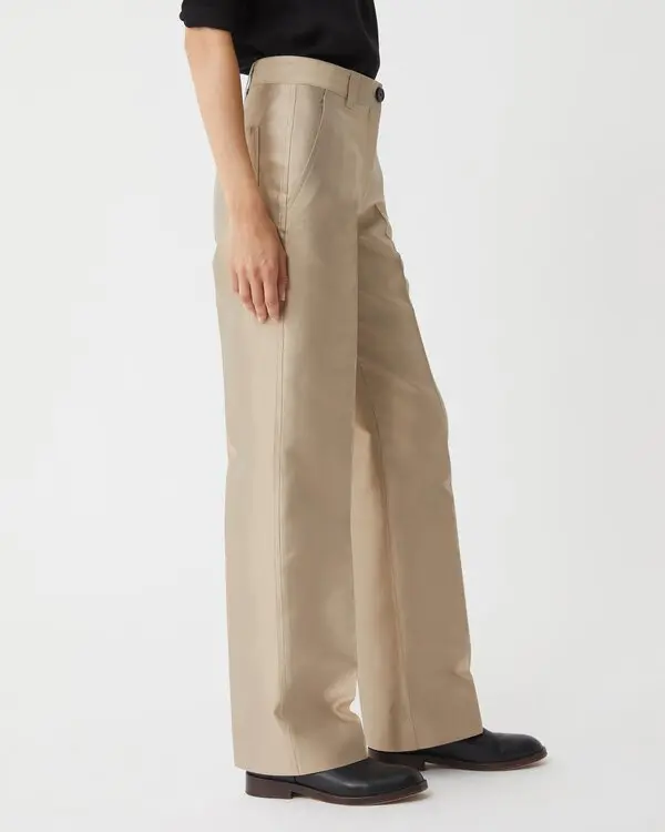 Veronica De Piante Avery Trousers In Mikado Silk