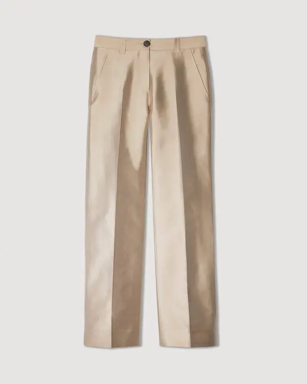 Veronica De Piante Avery Trousers In Mikado Silk