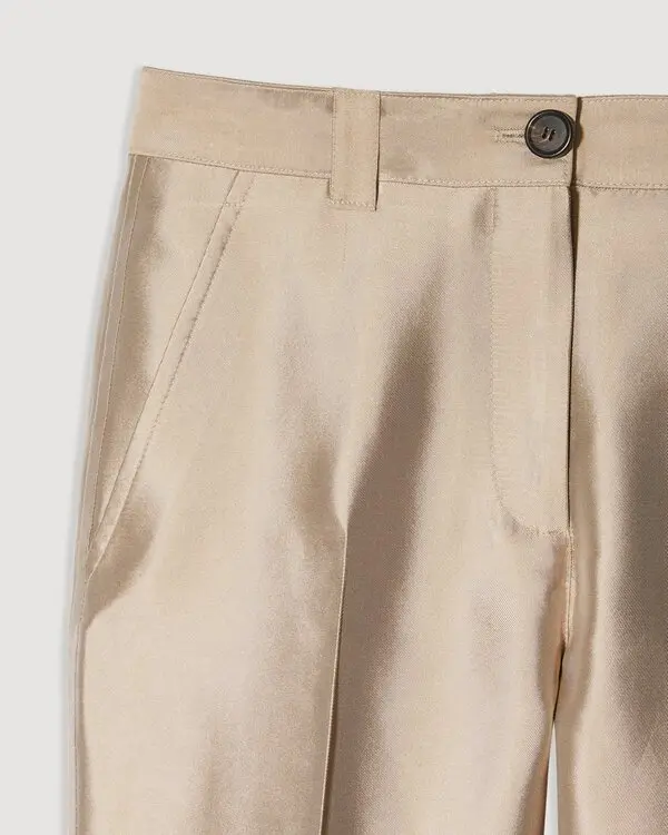 Veronica De Piante Avery Trousers In Mikado Silk